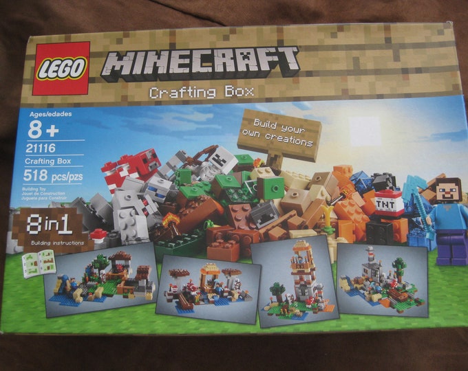 LEGO Set 21116 Minecraft Crafting Box 518 Pcs. Pre Owned - Etsy