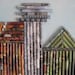Upcycled Magazine Paper Rolls "city Skyline" Collage Picture, Hand Made ...