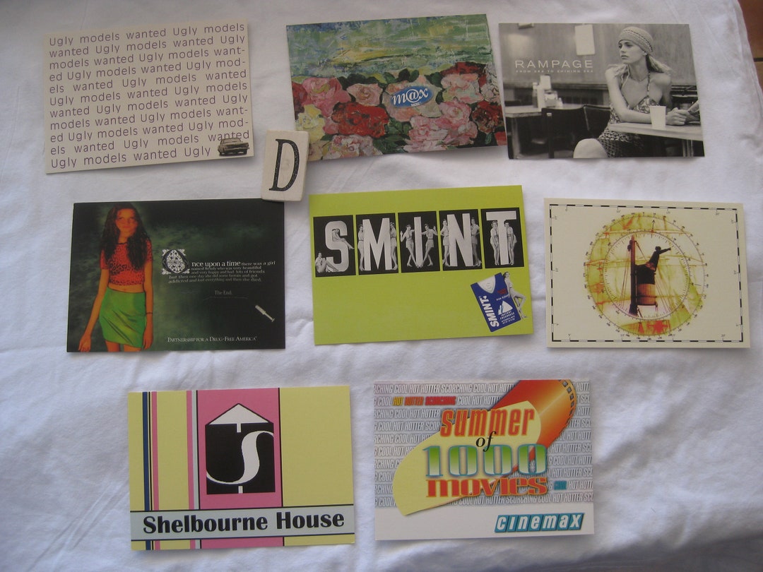 Advertisement Postcards, Vintage, 1990s', 8 Different Cards ...