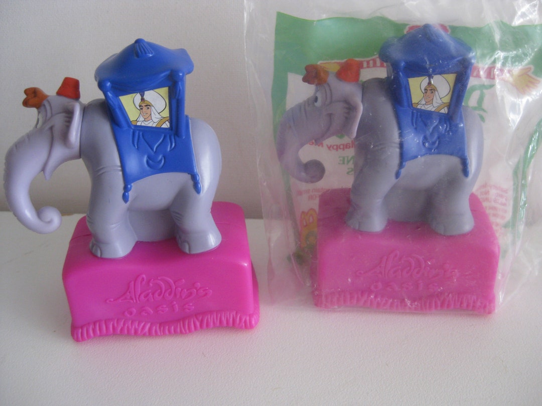 Aladdin, Jasmine and ABU the Elephant From Aladdin's Oasis, Vintage ...