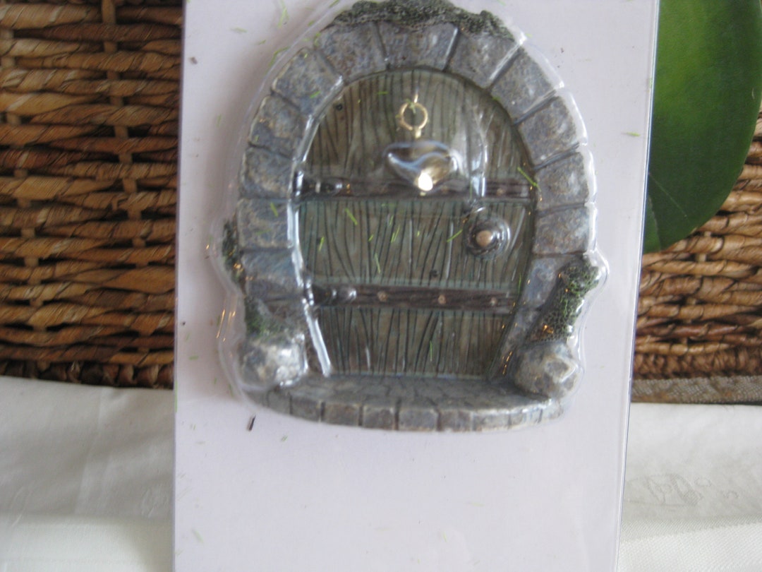 Tiny Treasure Display Fairy Tale Door, 3x3x1 to Decorate a Spring Fairy ...