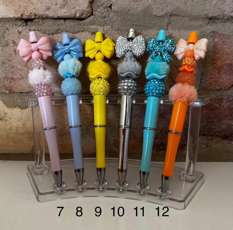 Custom Handmade Beaded Pen, Bow Pen (the Beaded Bow Collection) - Etsy