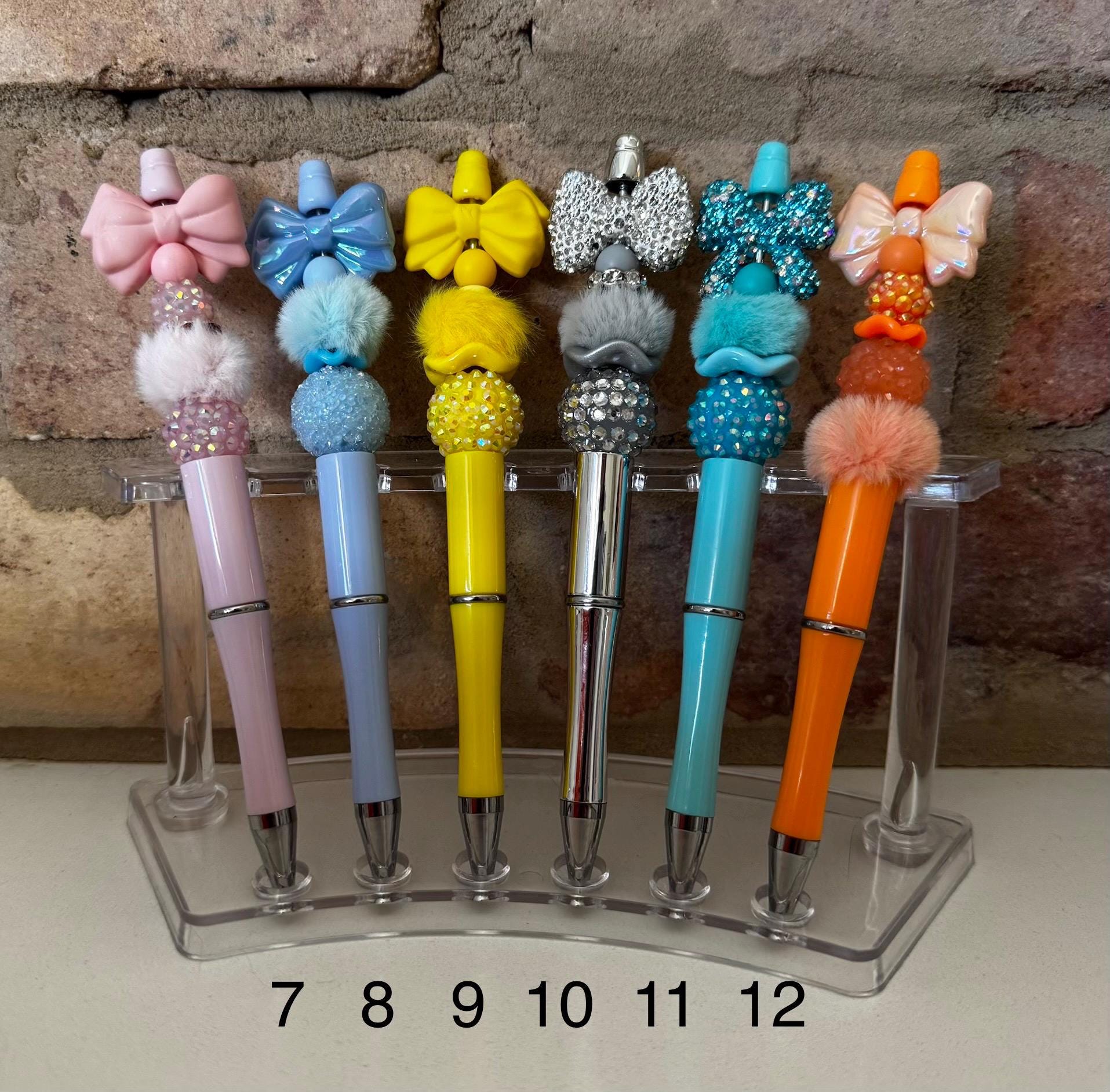 Custom Handmade Beaded Pen, Bow Pen (the Beaded Bow Collection) - Etsy