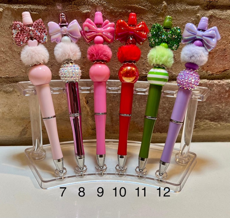 Custom Handmade Beaded Pen, Bow Pen (the Beaded Bow Collection) - Etsy