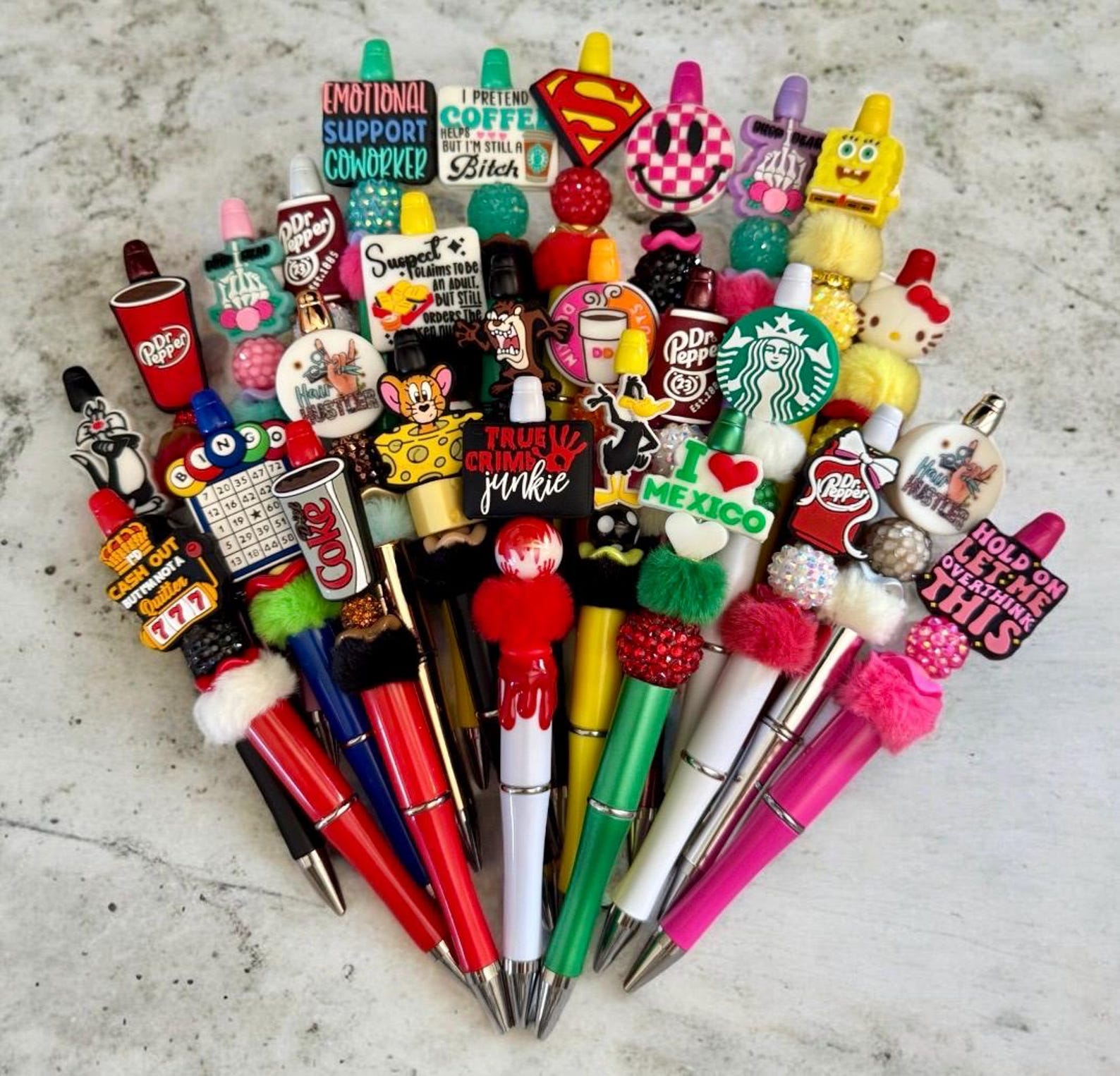 Custom Handmade Beaded Pen - Etsy