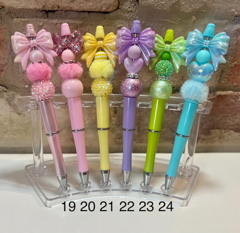 Custom Handmade Beaded Pen, Bow Pen (the Beaded Bow Collection) - Etsy
