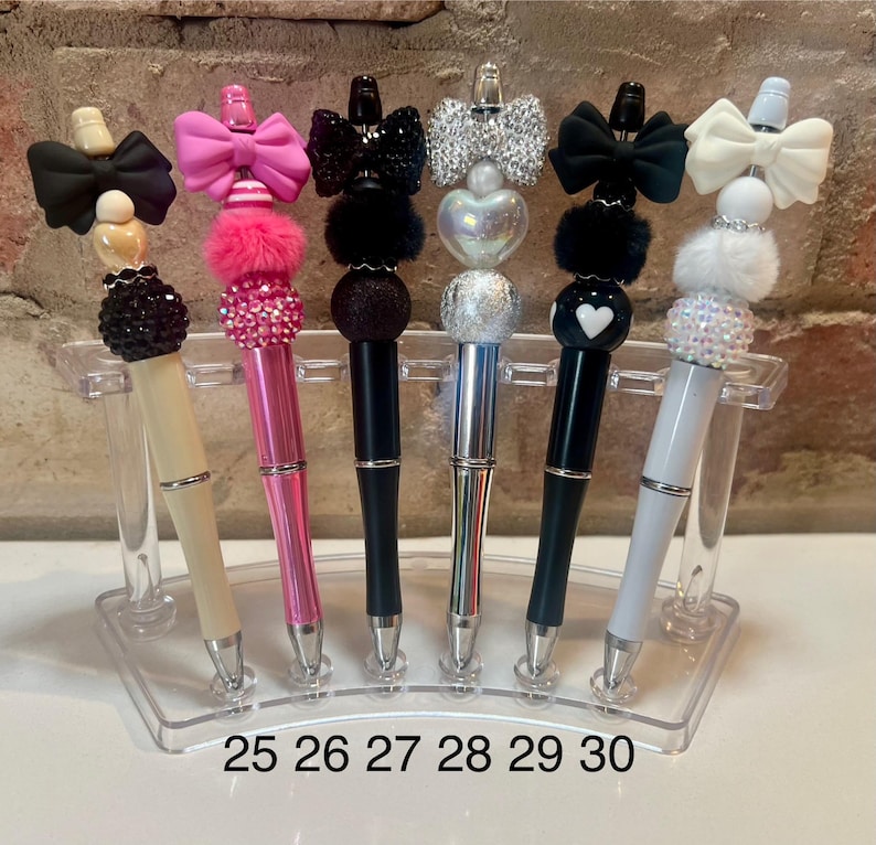 Custom Handmade Beaded Pen, Bow Pen (the Beaded Bow Collection) - Etsy
