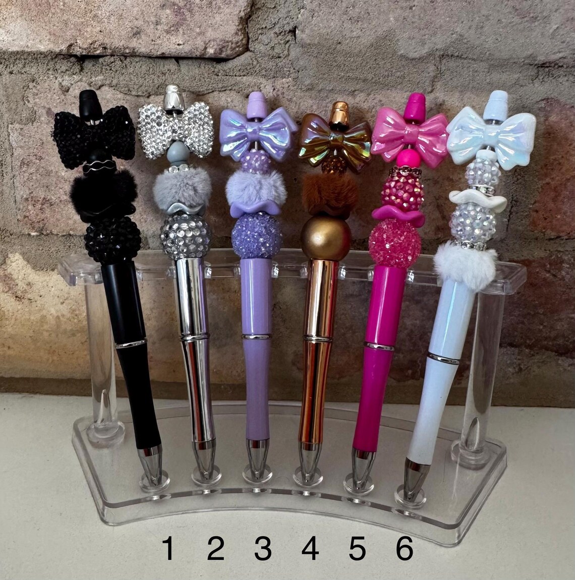 Custom Handmade Beaded Pen, Bow Pen (the Beaded Bow Collection) - Etsy