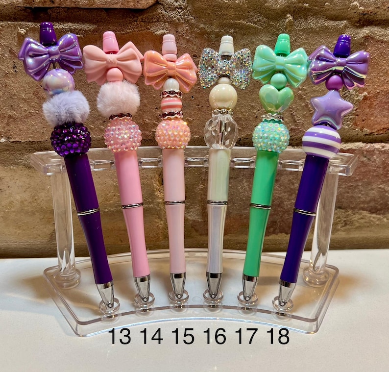 Custom Handmade Beaded Pen, Bow Pen (the Beaded Bow Collection) - Etsy