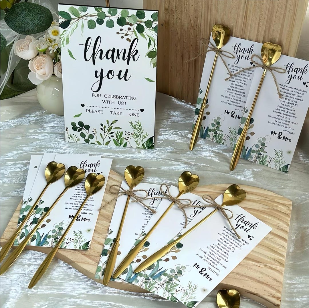 Custom Wedding Spoon Favors,wedding Favors for Guests,engagement Spoon ...