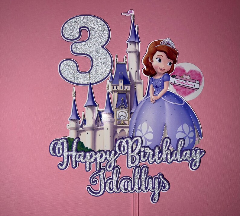 Sofia the First Cake Topper - Etsy