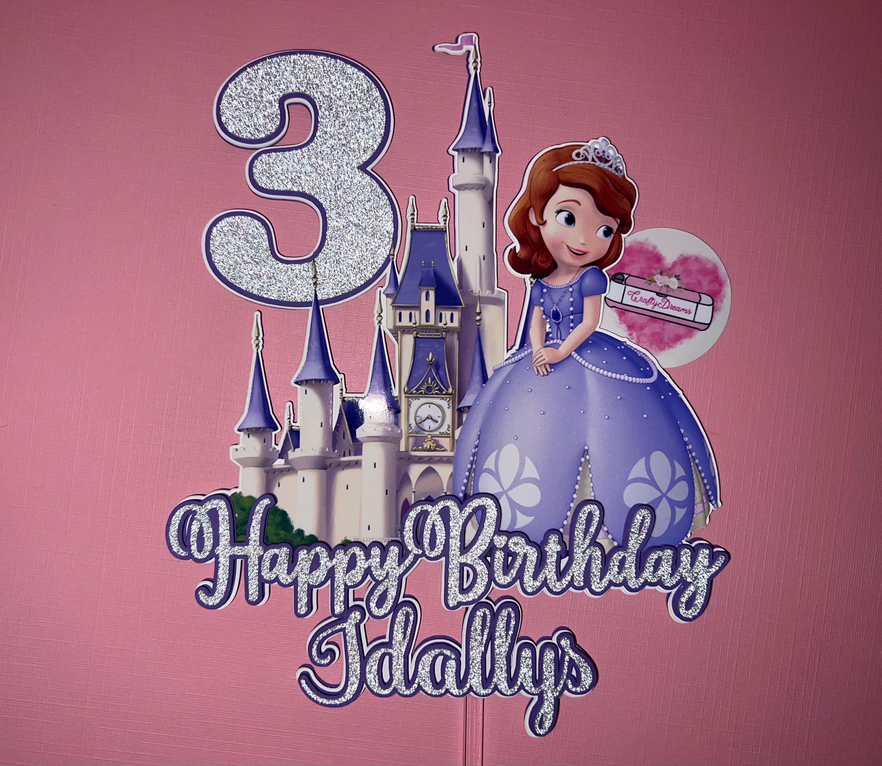 Sofia the First Cake Topper - Etsy