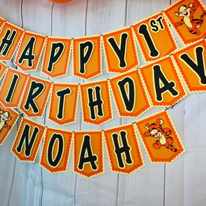 Tigger Winnie the Pooh Birthday Banner - Etsy