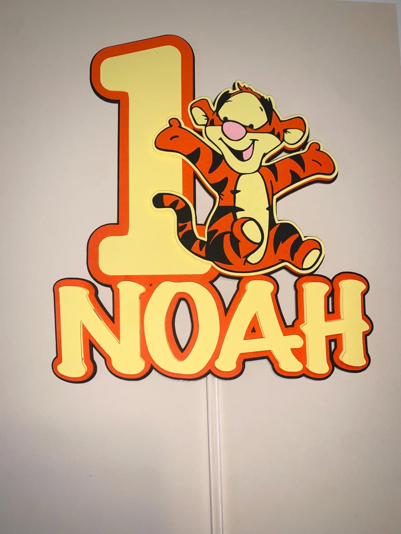 Tigger Birthday Cake Topper - Etsy
