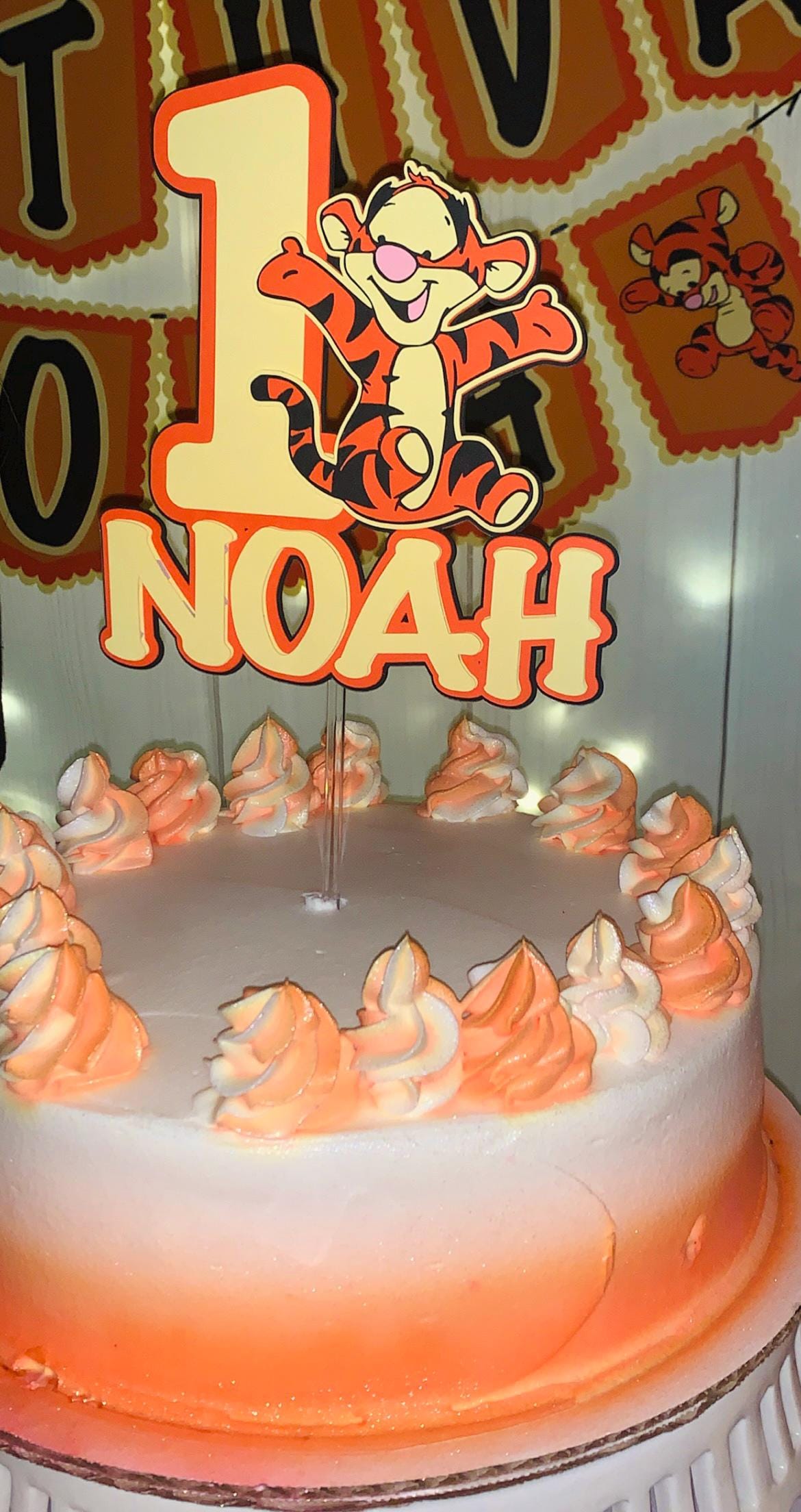 Tigger Birthday Cake Topper - Etsy