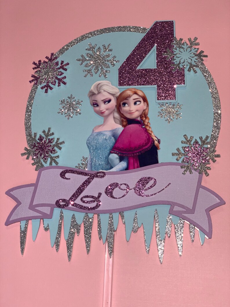 Frozen Elsa & Anna Cake Topper - Etsy