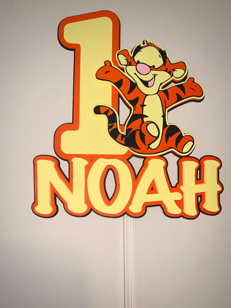 Tigger Birthday Cake Topper - Etsy