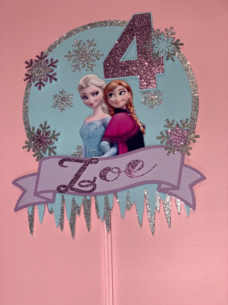 Frozen Elsa & Anna Cake Topper - Etsy