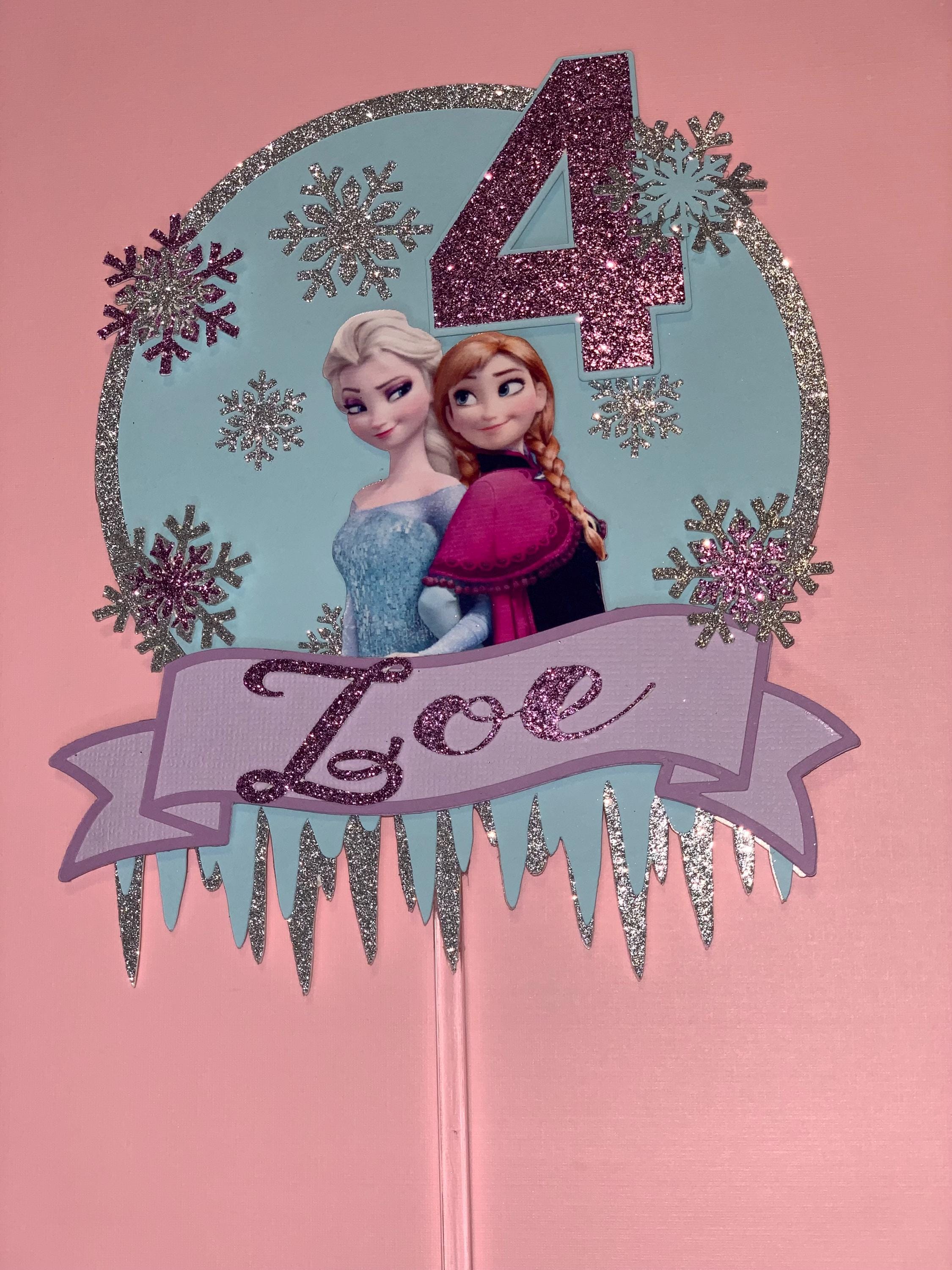 Frozen Elsa & Anna Cake Topper - Etsy