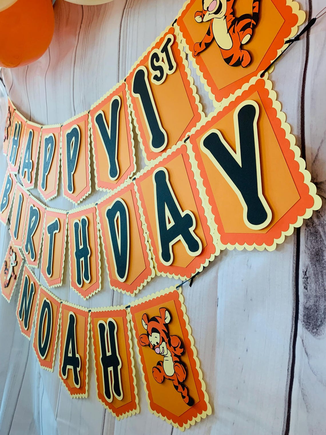 Tigger Winnie the Pooh Birthday Banner - Etsy