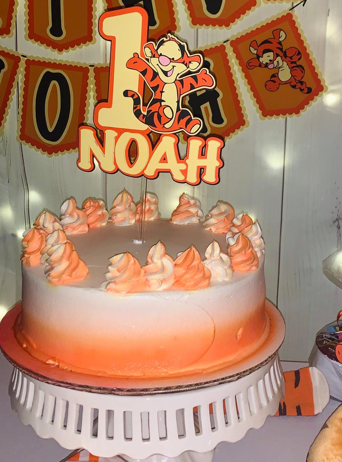 Tigger Birthday Cake Topper - Etsy