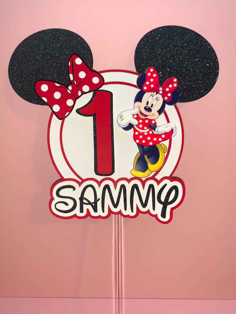 Mini Mouse Birthday Cake Topper - Etsy