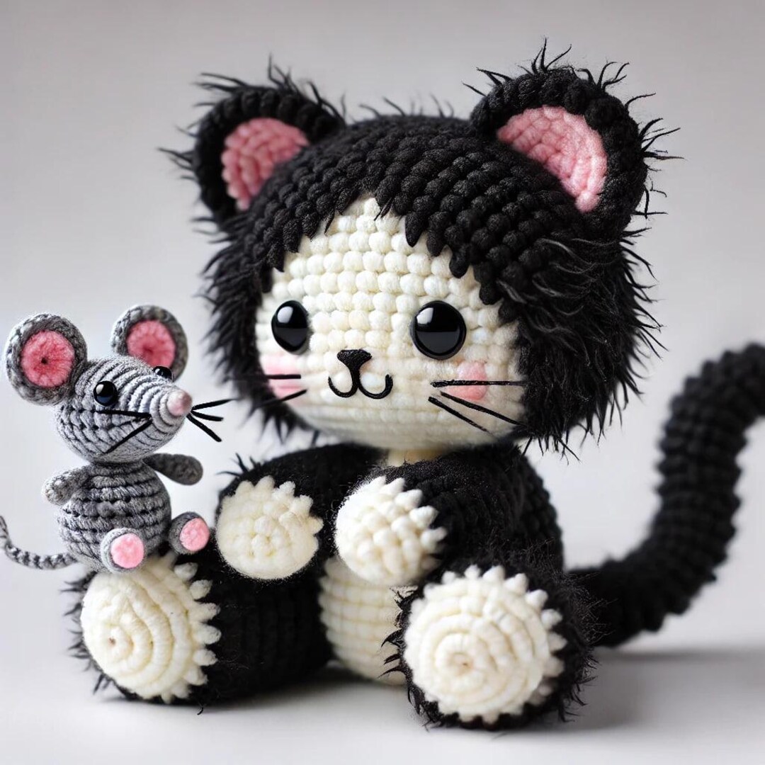 Calvin the Cosy Cat Crochet Pattern Cute and Snuggly Crochet Cat Plush ...