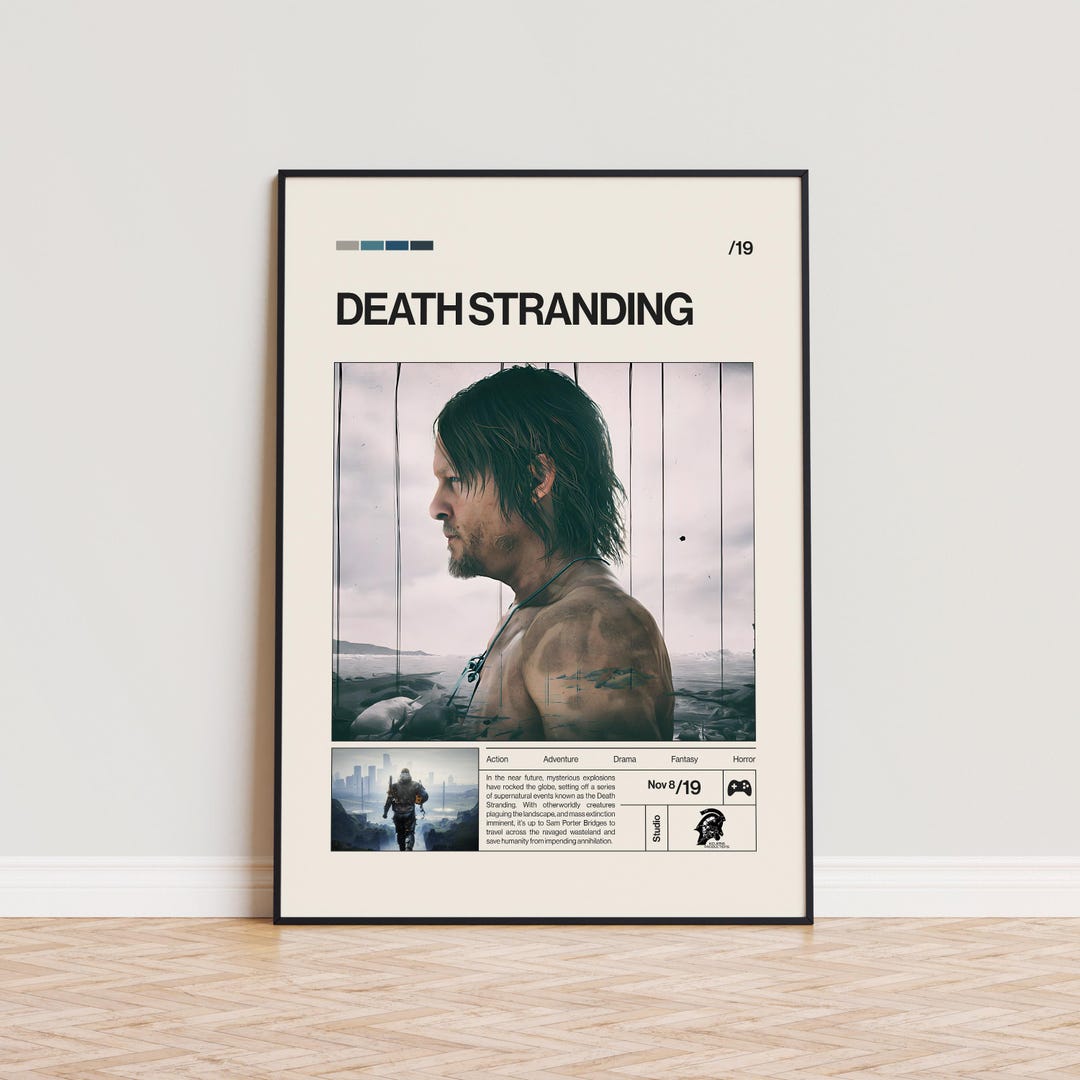 Death Stranding Poster, Video Game Poster, Minimalist Game Print ...