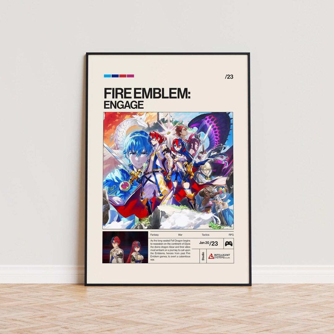 Fire Emblem Engage Poster, Video Game Poster, Minimalist Game Print ...