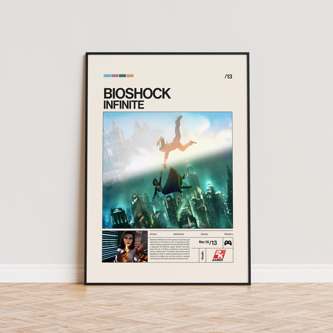 Bioshock Infinite Poster, Video Game Poster, Minimalist Game Print ...