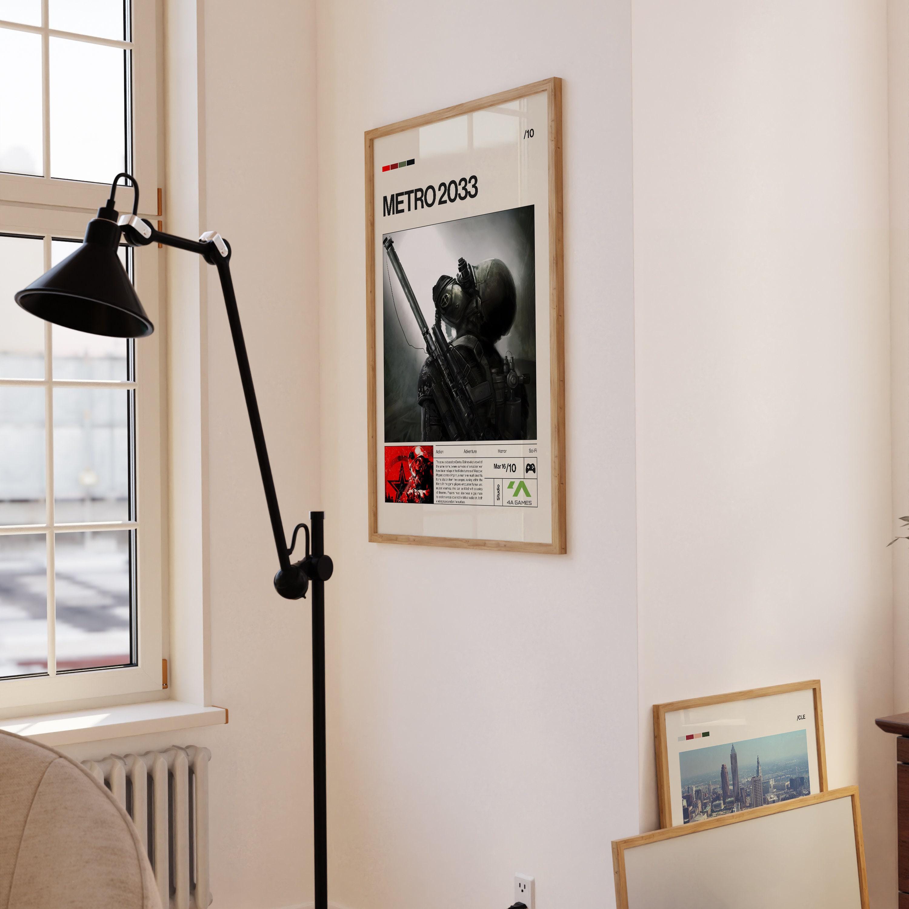 Metro 2033 Poster, Video Game Poster, Minimalist Game Print, Gaming ...