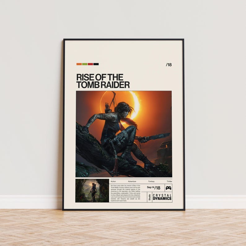 Shadow of the Tomb Raider Poster, Video Game Poster, Minimalist Game ...