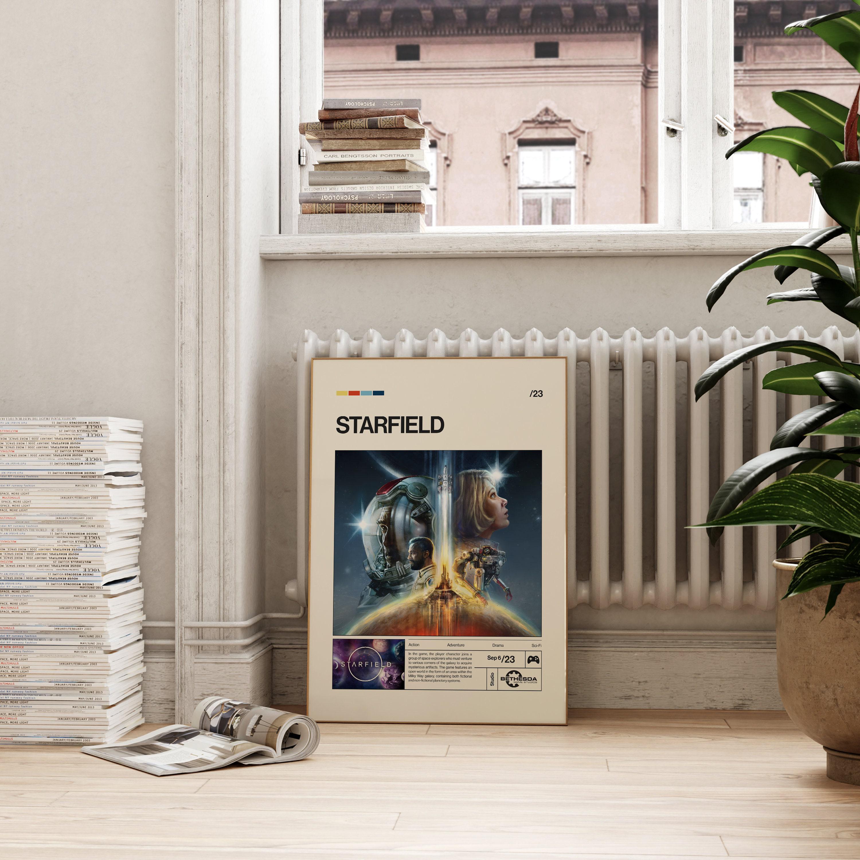 Starfield Poster, Video Game Poster, Minimalist Game Print, Gaming Room ...