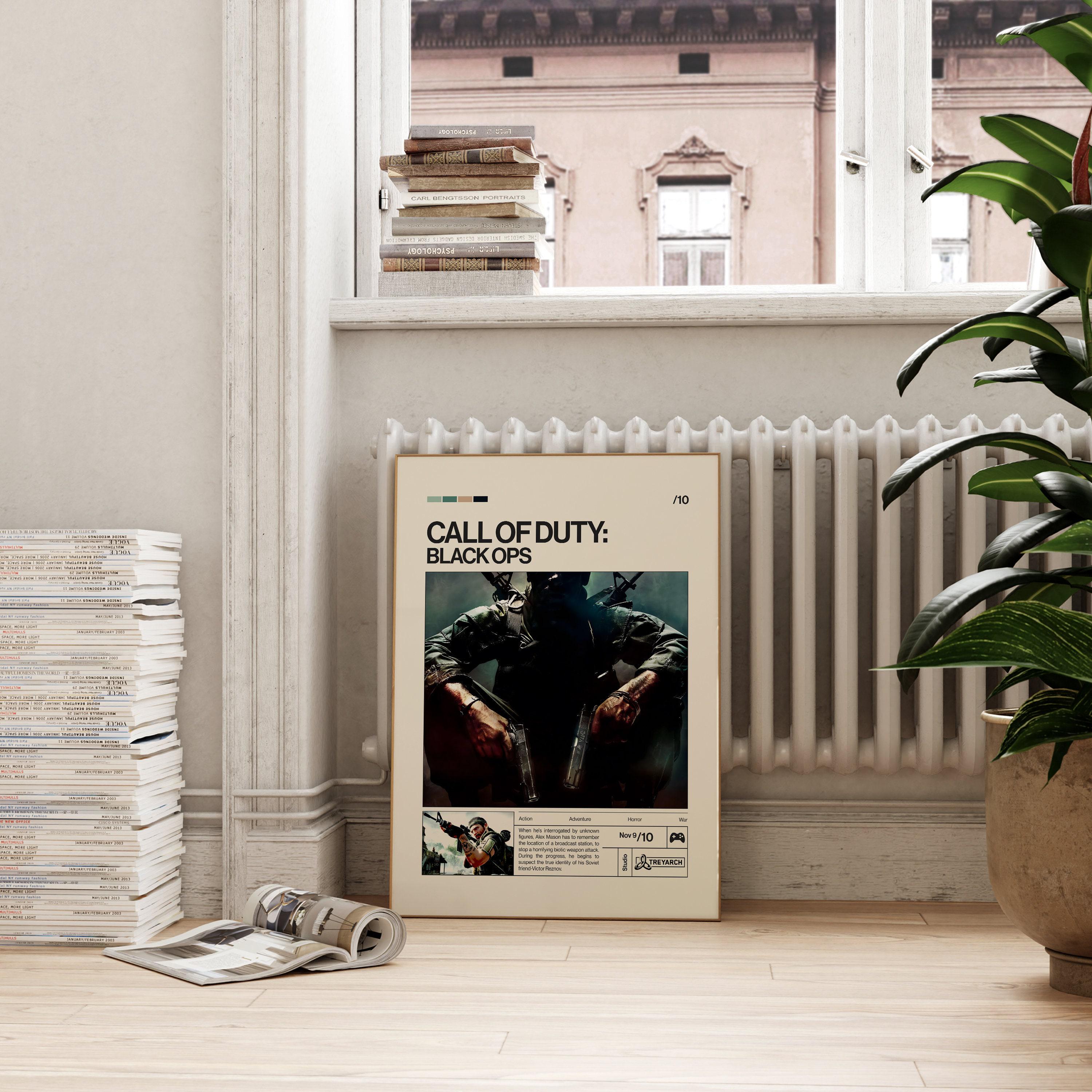 Call of Duty Black Ops Poster, Video Game Poster, Minimalist Game Print ...