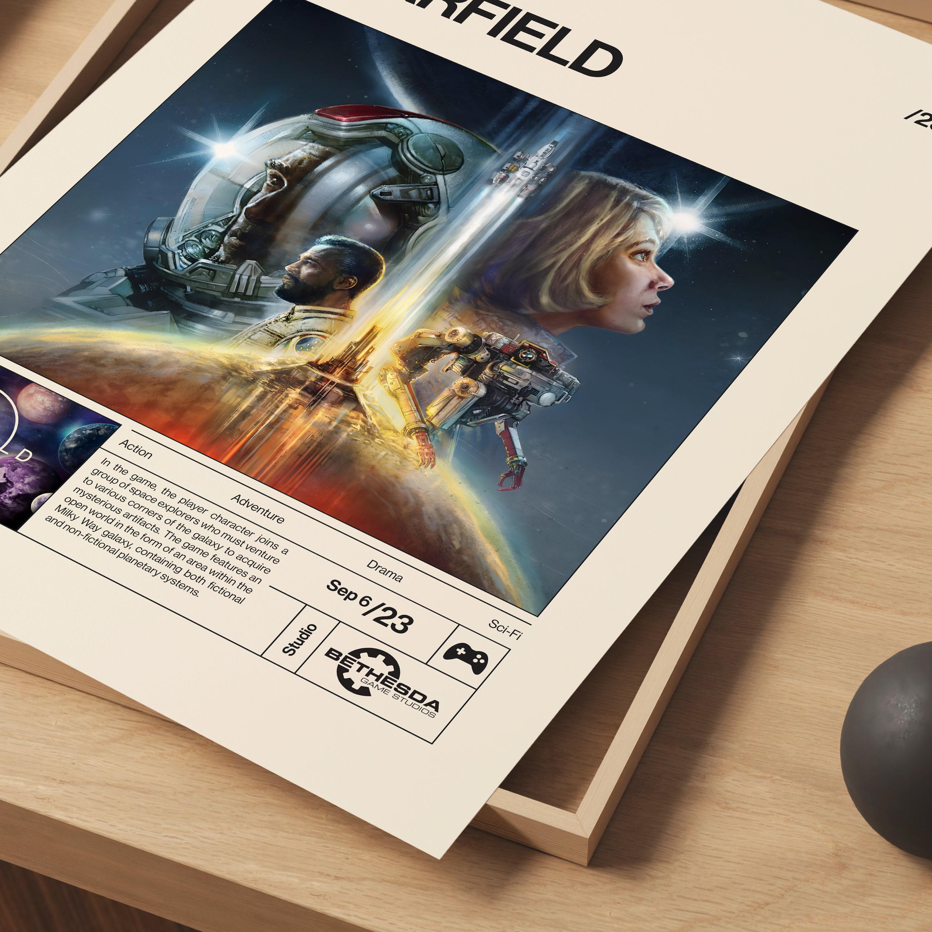 Starfield Poster, Video Game Poster, Minimalist Game Print, Gaming Room ...