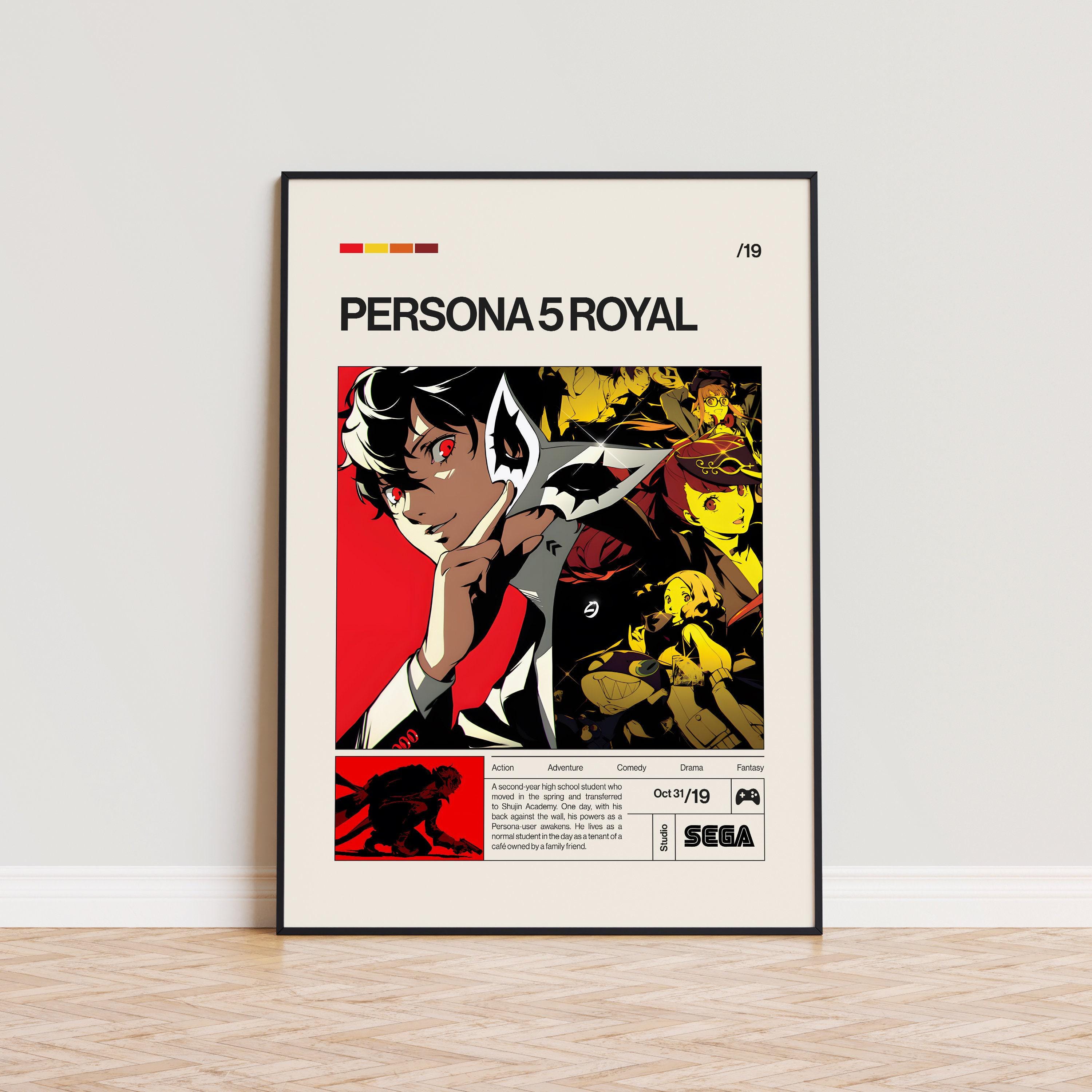 Persona 5 Royal Poster, Video Game Poster, Minimalist Game Print ...