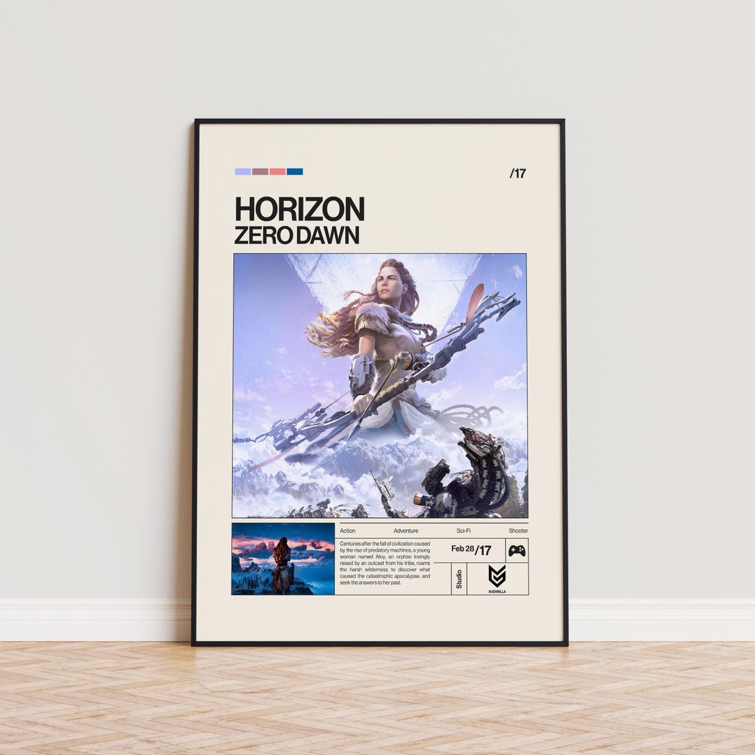 Horizon Zero Dawn Poster, Video Game Poster, Minimalist Game Print ...