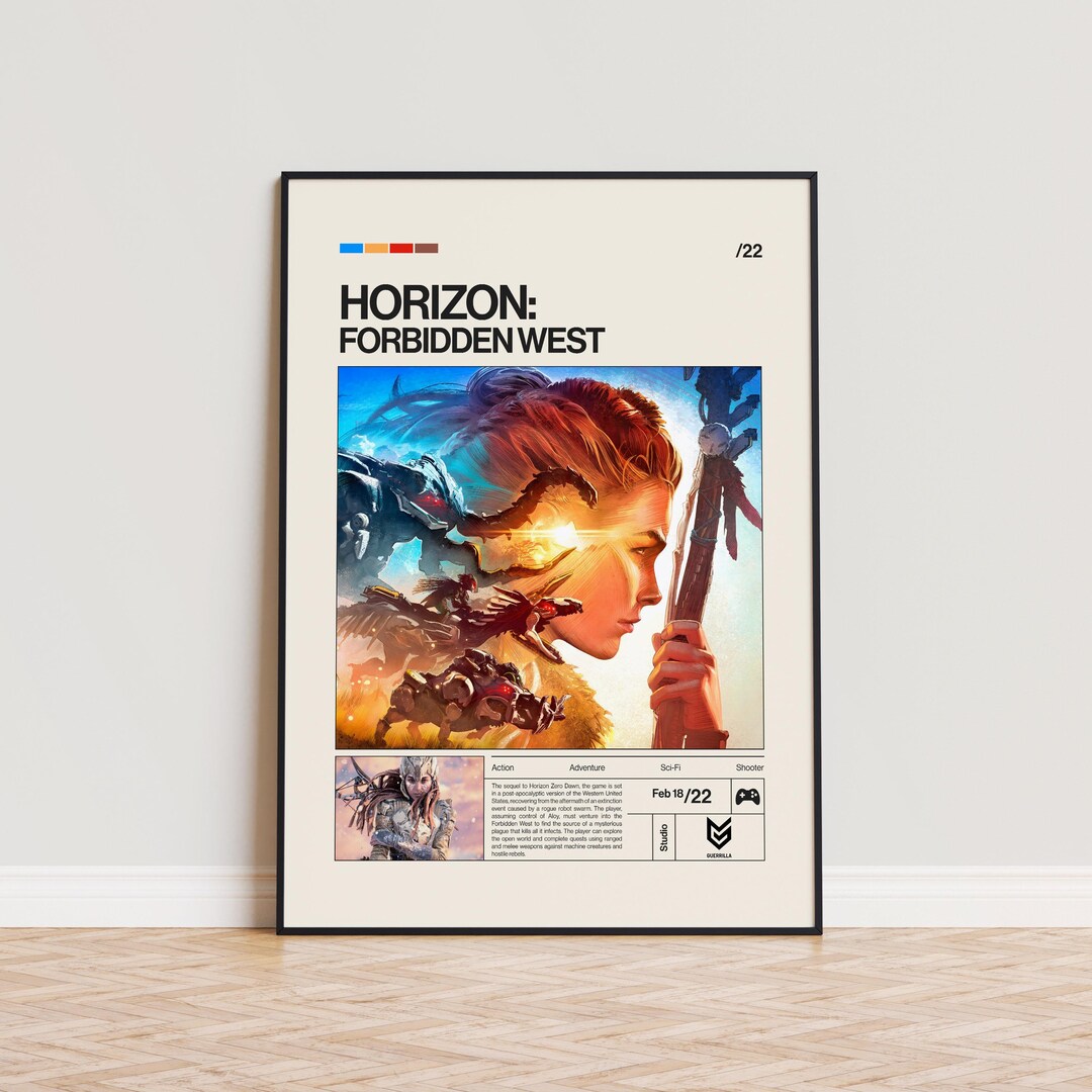 Horizon Forbidden West Poster, Video Game Poster, Minimalist Game Print ...