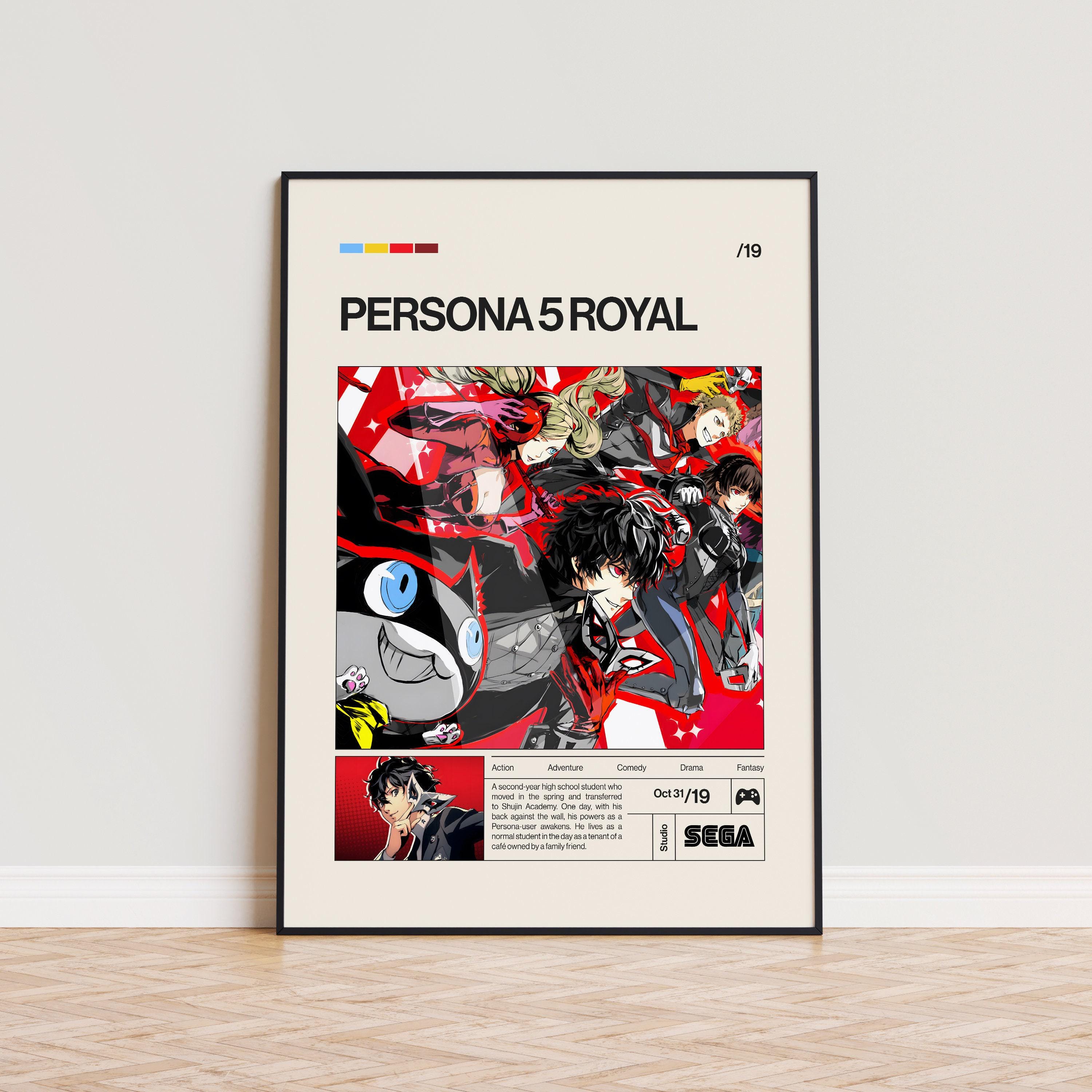 Persona 5 Royal Poster, Video Game Poster, Minimalist Game Print ...