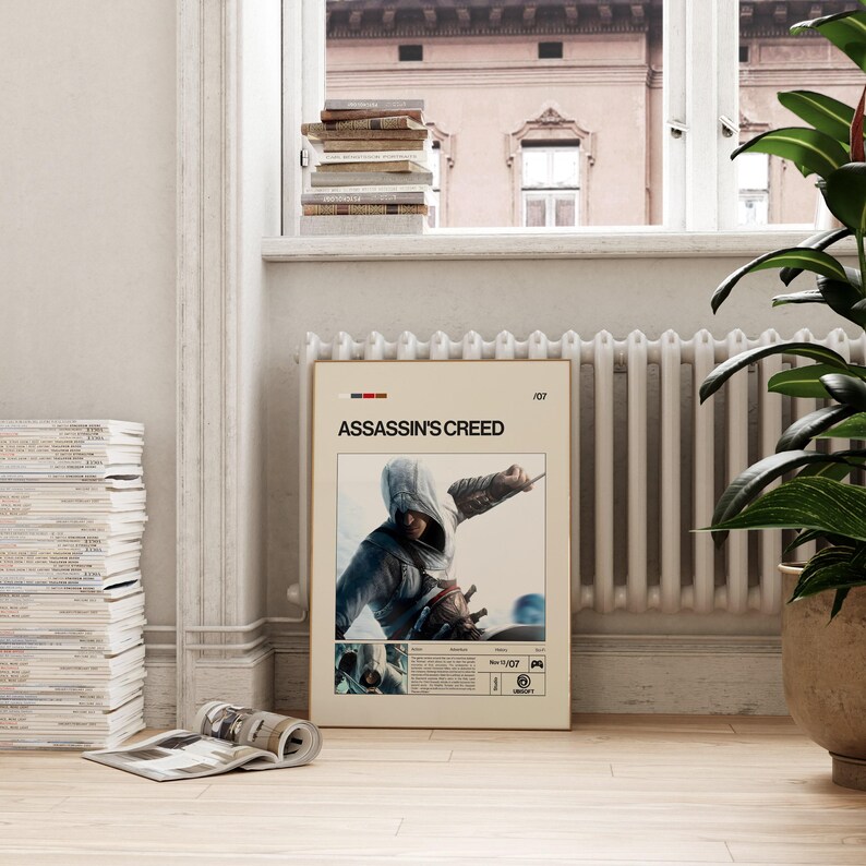 Assassin's Creed Poster, Video Game Poster, Minimalist Game Print ...