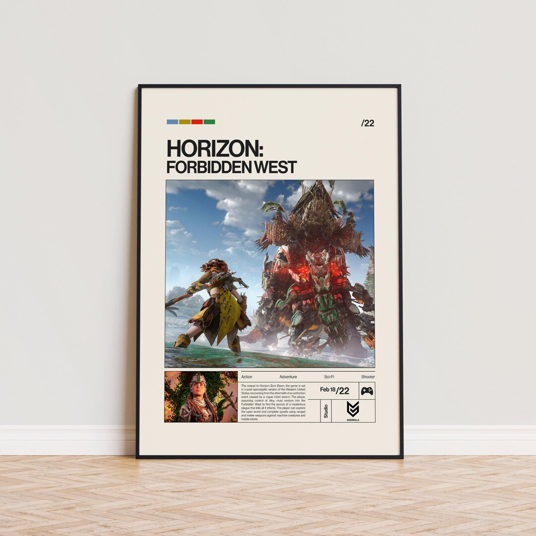 Horizon Forbidden West Poster, Video Game Poster, Minimalist Game Print ...