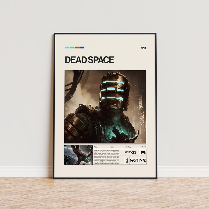 Dead Space Poster, Video Game Poster, Minimalist Game Print, Gaming ...