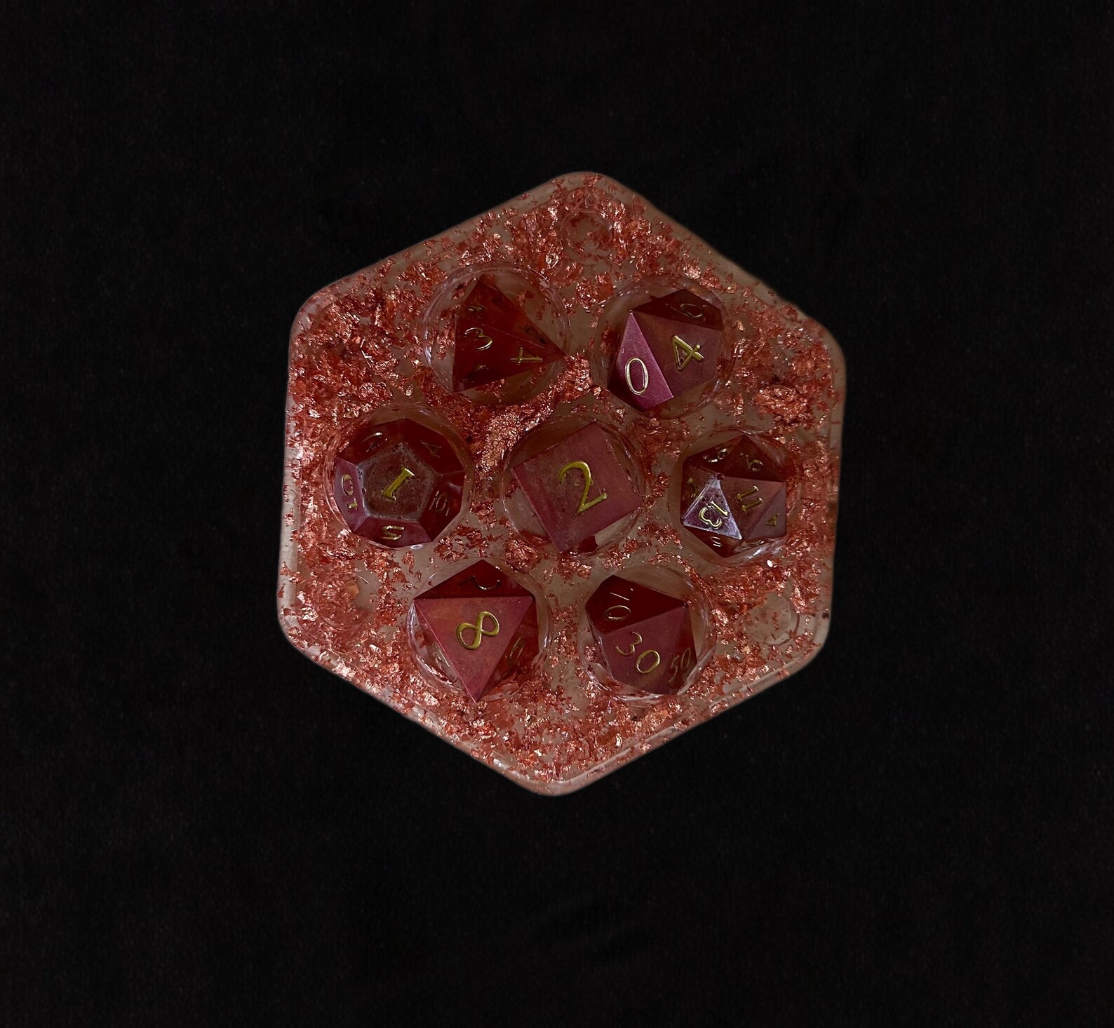 Dnd CASE 7-piece D9 Set, Customize to Match YOUR DICE!! - Etsy