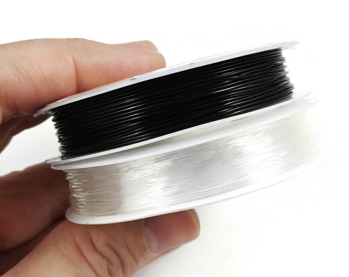 100M Elastic Round Strong Beading Clear/red/black/brown Crystal ...