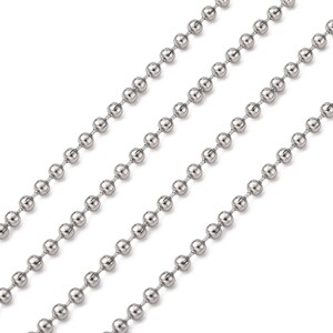 Stainless Steel Ball Chain, Tarnish Free Necklace Making, Jewelry ...