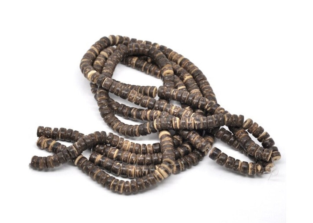 Brown Coconut Beads - Eco Friendly Rondelle Beads 8mm - 100pcs - Etsy