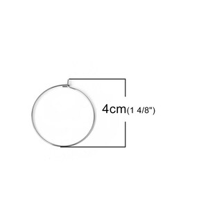 Stainless Steel Hoops 30pcs (15 Pairs) - 5 Size Available - Etsy