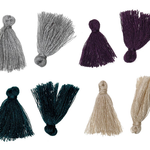 SILK TINY TASSLE Tassels High Quality Extra Thick 4 Pcs - Etsy