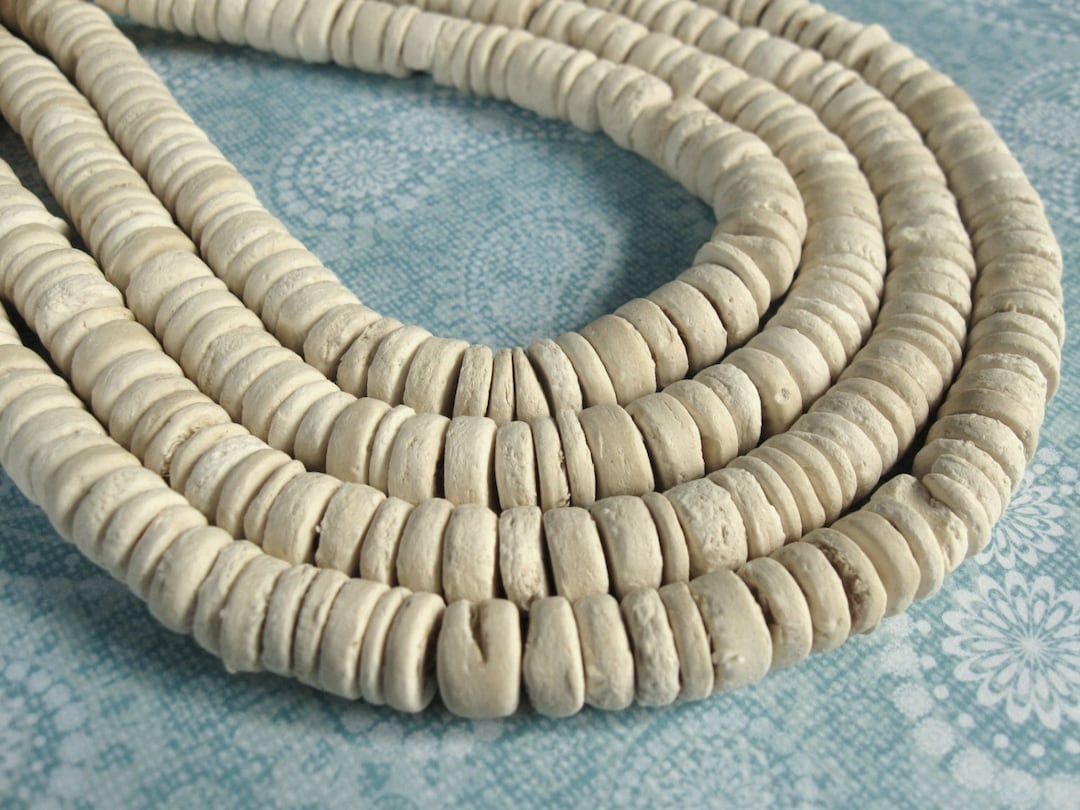 100 Natural Color Coco Wood Beads - Donuts Rondelle Disk Beads 8mm - Etsy