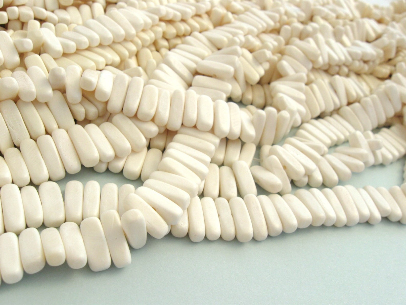 32 White Bone Stick Beads 15mm Eco Friendly and Natural Bone | Etsy Canada